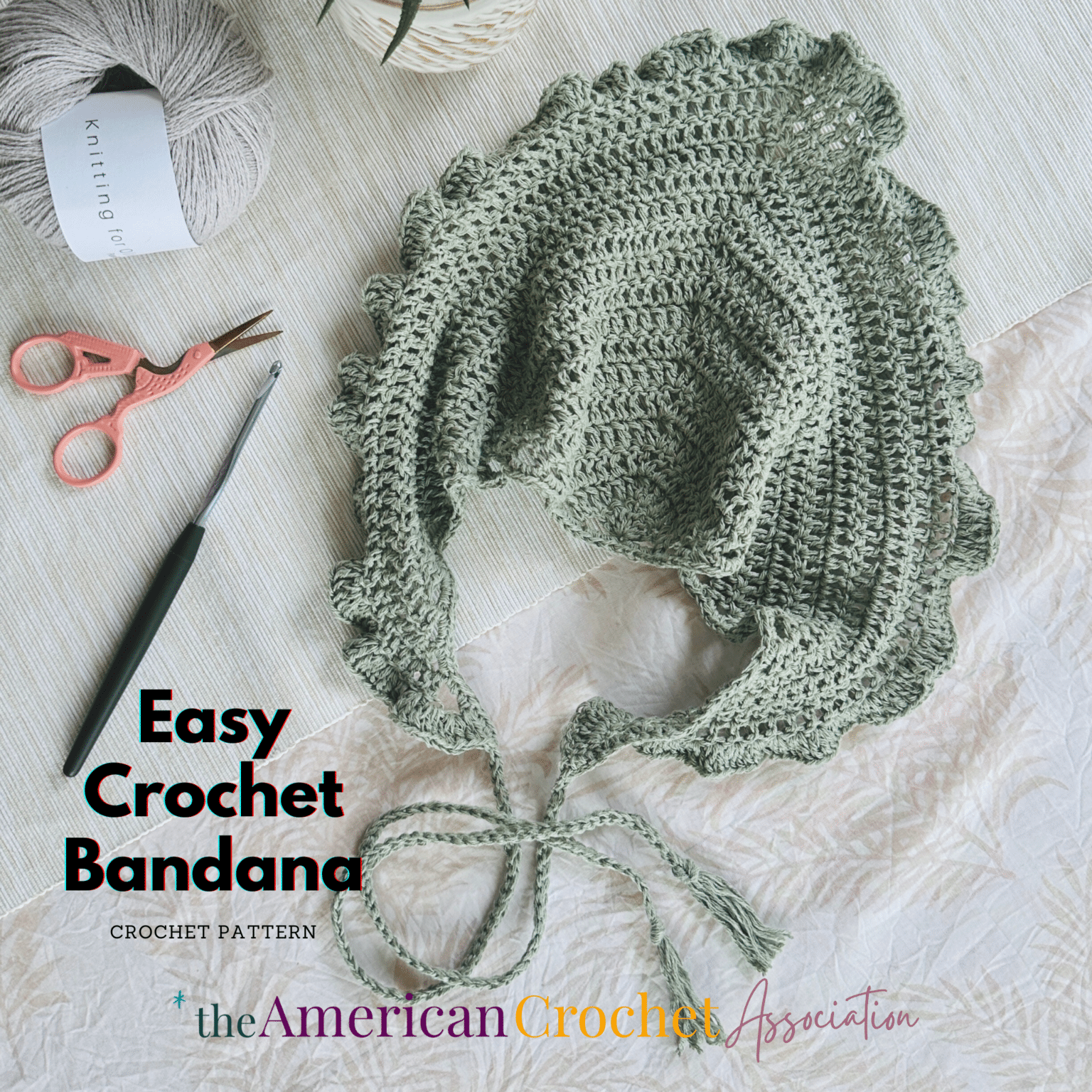 Easy Crochet Bandana Pattern | Stop Scrolling, Start Crocheting!